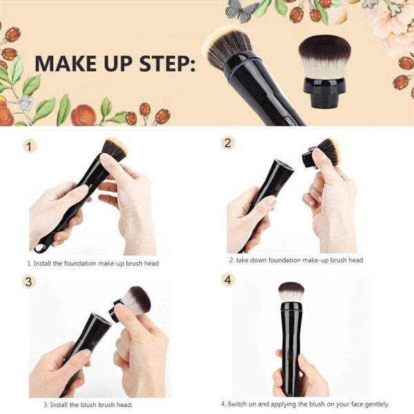 Portable Electric Makeup Brush – Blush, Powder & Foundation - https ...